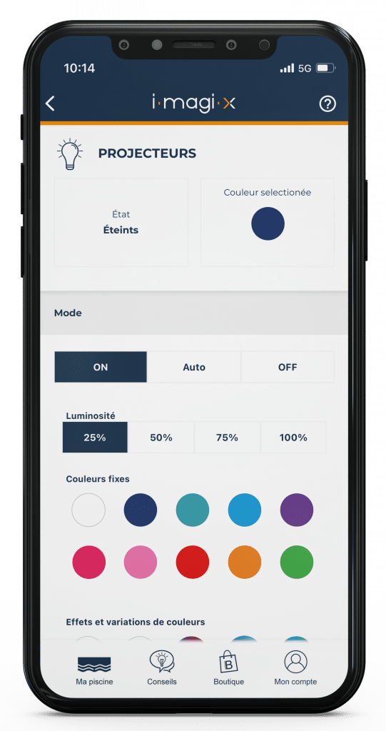 Application iMAGI-X Piscine connectée – Magiline
